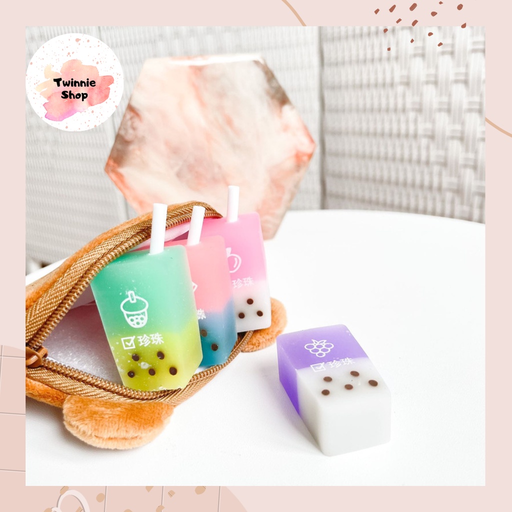 Jual PENGHAPUS BOBA HAPUSAN / ERASER BUBBLE TEA MILK TEA PENGHAPUS ...