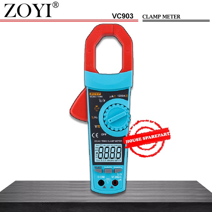 Jual Best Seller Zoyi Vc903 Auto Range Clamp Meter Tang Amper Digital Tang Ampere Ac Dc | Shopee ...