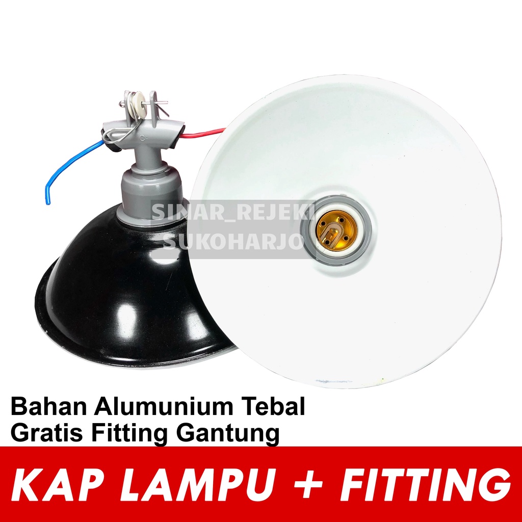 Jual Kap Lampu Jalan 20 CM + Fitting Gantung WD E-27 Kap Lampu Gantung Hijau Hitam | Shopee ...