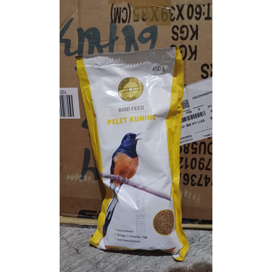 Jual PAKAN BURUNG GOLD COIN ROYAL MURAI 450GR VOER KUNING PAKAN MURAI ...