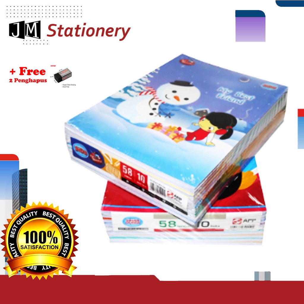 Jual Buku Tulis SIDU isi 58 Lembar - 1 pack isi 10 Buku | Shopee Indonesia
