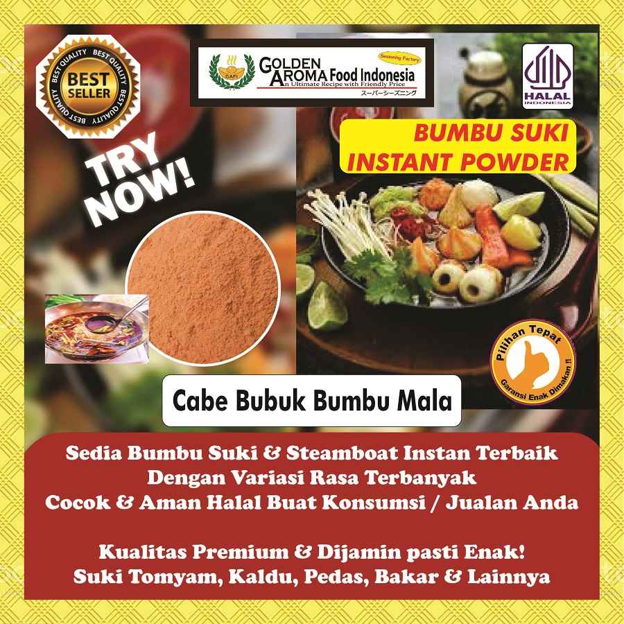 Jual BUMBU SUKI INSTAN Mala 1Kg Steamboat Shabu Hotpot Rasa Cabe Bubuk ...