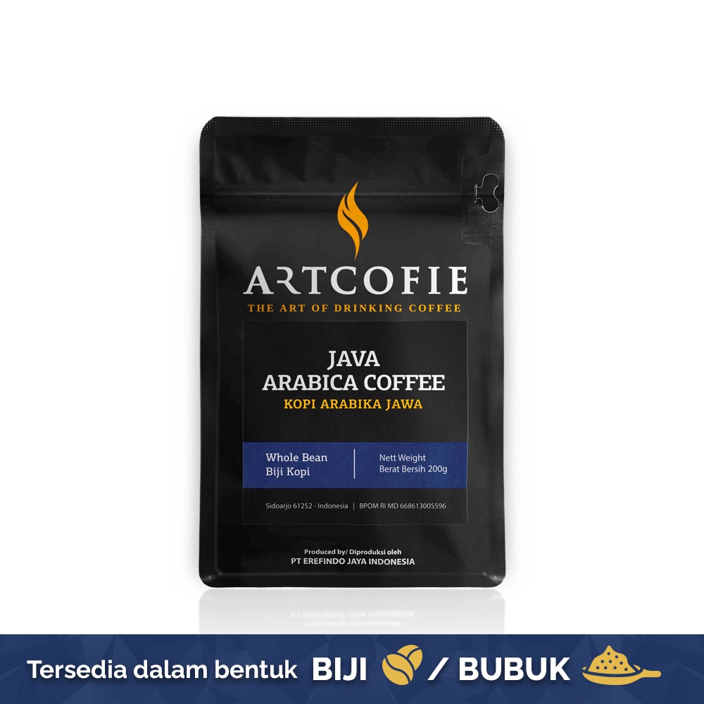 Jual Artcofie Kopi Java Arabica Pouch Biji / Bubuk 200g | Shopee Indonesia