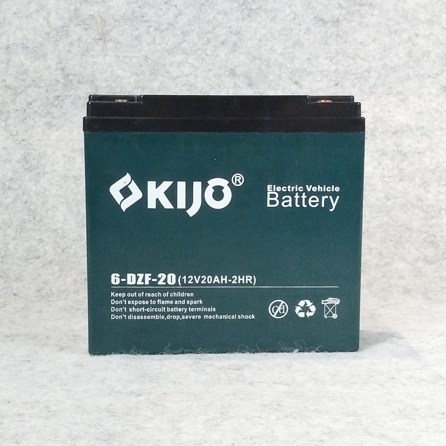 Jual BATTERY KERING or Aki Selis KIJO 12v 20ah Motor Listrik 6DZF20 ...