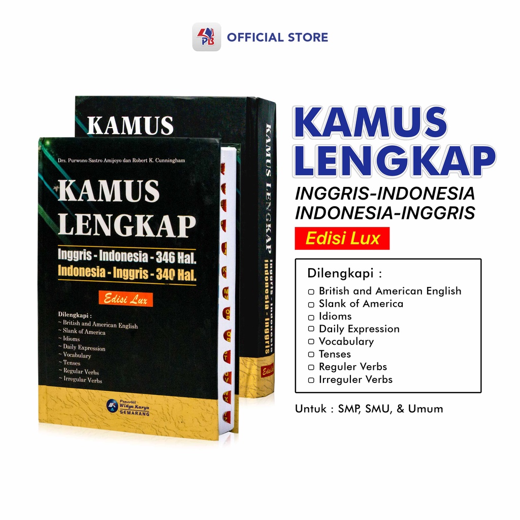 Jual Kamus Lengkap Inggris - Indonesia / Indonesia - Inggris Edisi LUX ...