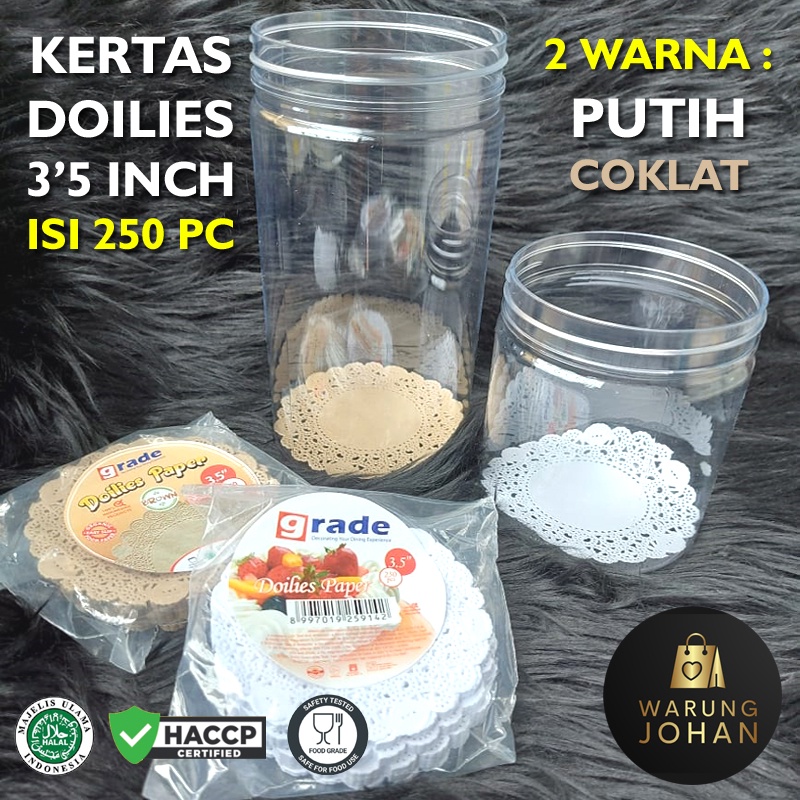 Jual KERTAS DOILIES 3'5 INCH / KERTAS ALAS DEKORASI / KERTAS ALAS KUE ...