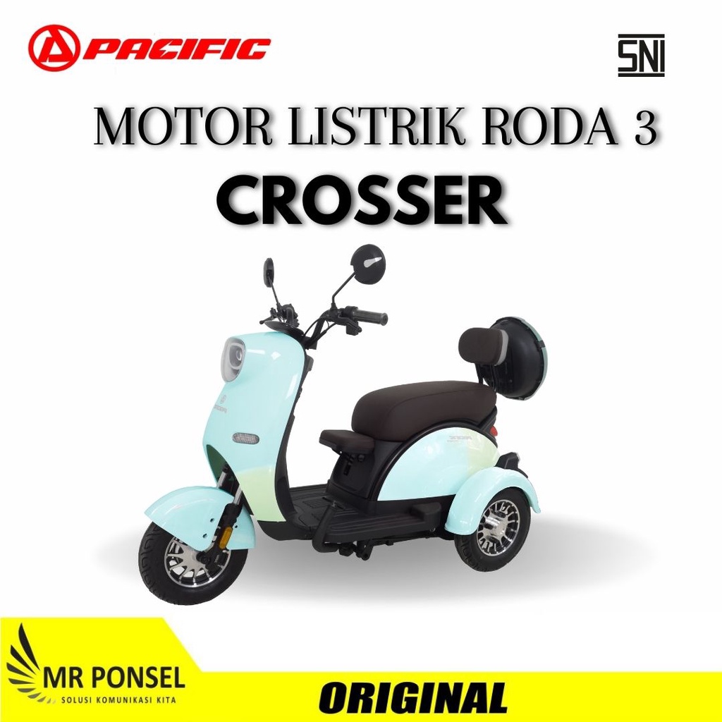 Jual Sepeda Motor Listrik Roda Tiga Crosser Croser Kroser Pacific ...