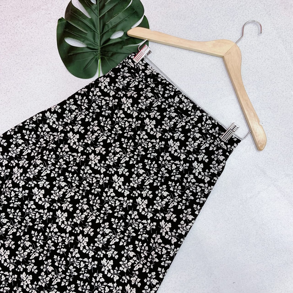 Jual FLORAL SKIRT / KOREAN STYLE / MIDI SKIRT/ SKIRT A LINE / SAKURA ...