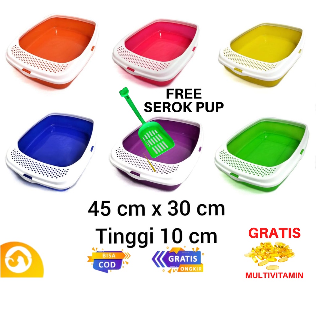 Jual Bak Pasir Kucing Kotak Pasir Wadah Pup Bak Plastik High Quality l ...