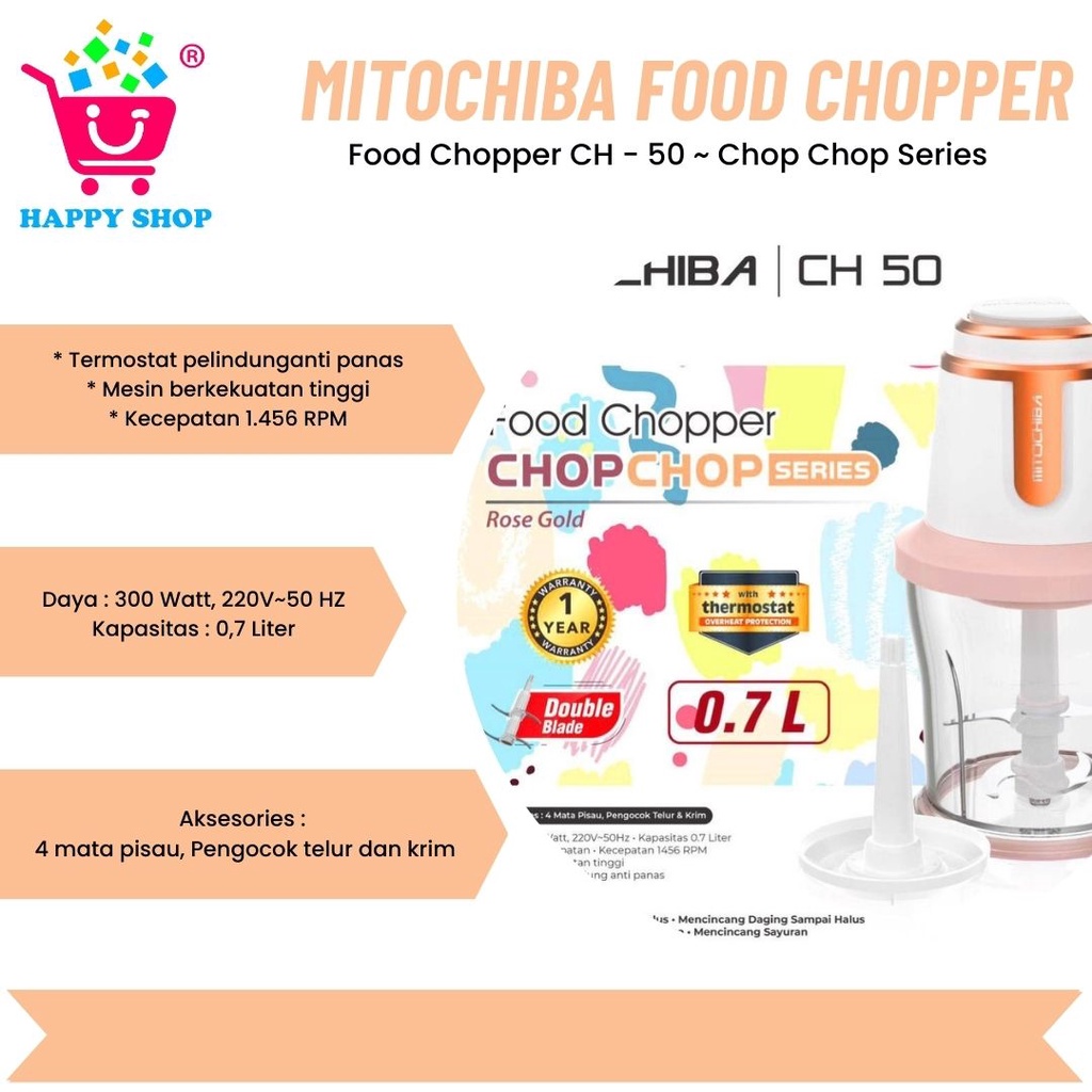 Jual Mitochiba Food Chopper CH-50, Chop Chop Series | Shopee Indonesia