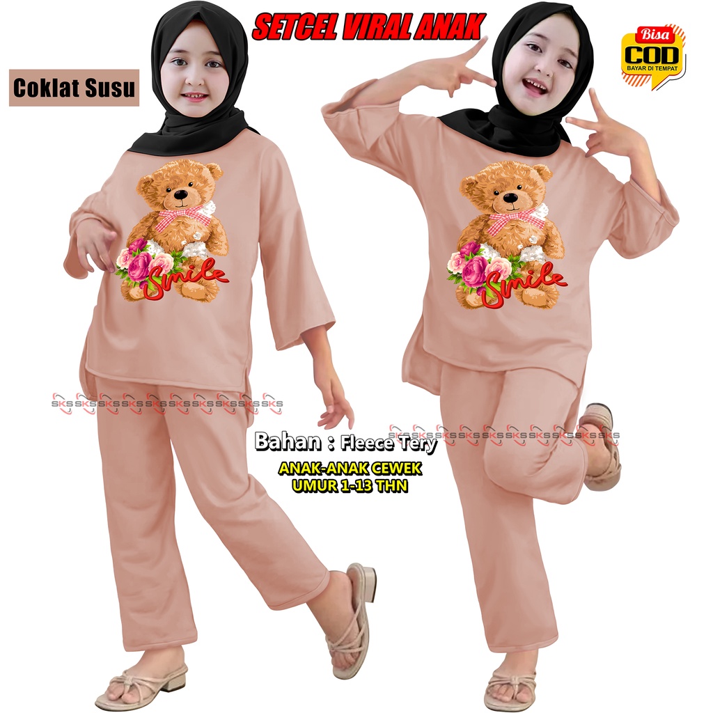 Jual Bisa COD DS 000103 Setelan Anak-Anak SETCEL BERUANG BEAR VIRAL ... Jual Bisa COD DS 000103 Setelan Anak-Anak SETCEL BERUANG BEAR VIRAL ...