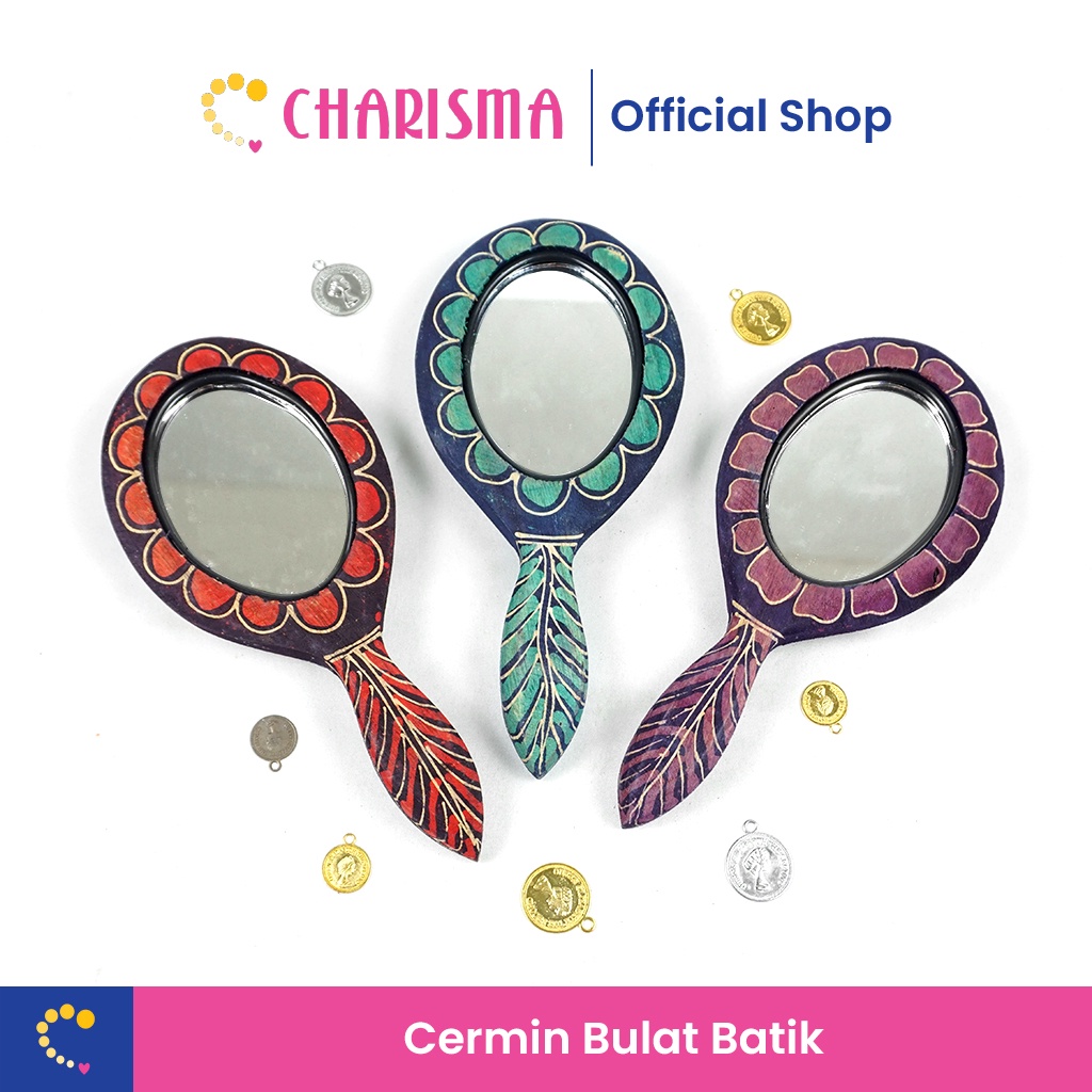 Jual Charisma Cermin Gagang Kayu Batik Oval - Cermin Tangan Kayu Batik ...