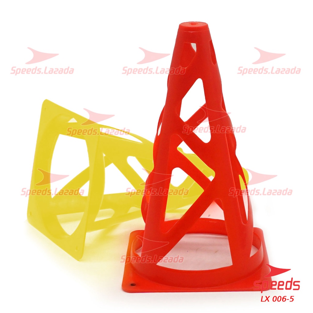 Jual CONE / CONES KERUCUT LENTUR LUBANG UNTUK LATIHAN OLAHRAGA 23CM ...
