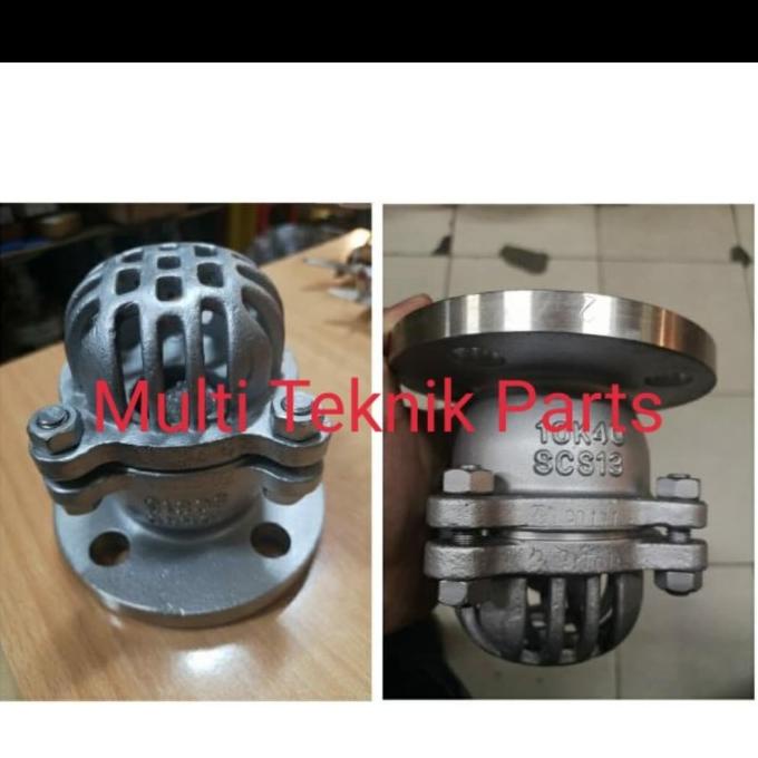 Jual Foot Valve Flange Stainless Jis 10K 3" Inch / Foot Valve Ss304 ...