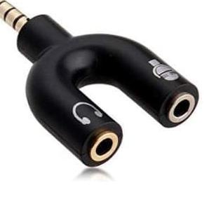 Jual Konektor Jack Y Spliter U Aux 3.5mm ke Audio Headset & Mic ...