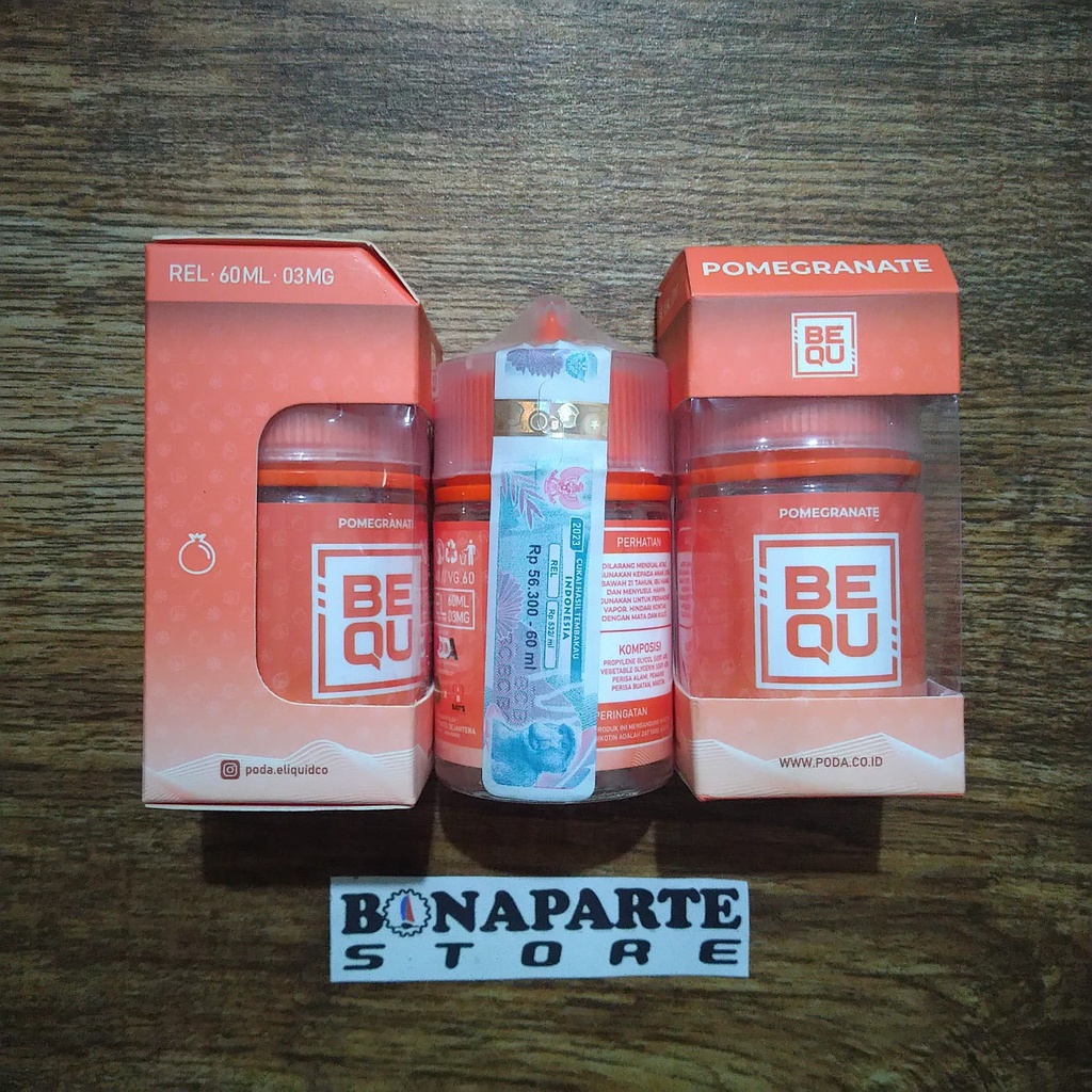 Jual LIQUID BEQU POMEGRANATE BEKU SERIES 3MG 60ML BY PODA CUKAI 2023 ...