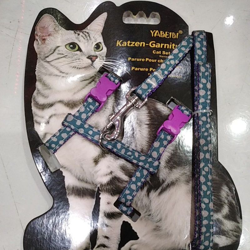 Jual tali hernes kucing yabeibi katzen-garnitur cat set harness and ...