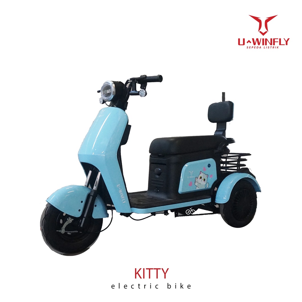 Jual SEPEDA LISTRIK RODA TIGA UWINFLY KITTY NEW GARANSI RESMI | Shopee ...