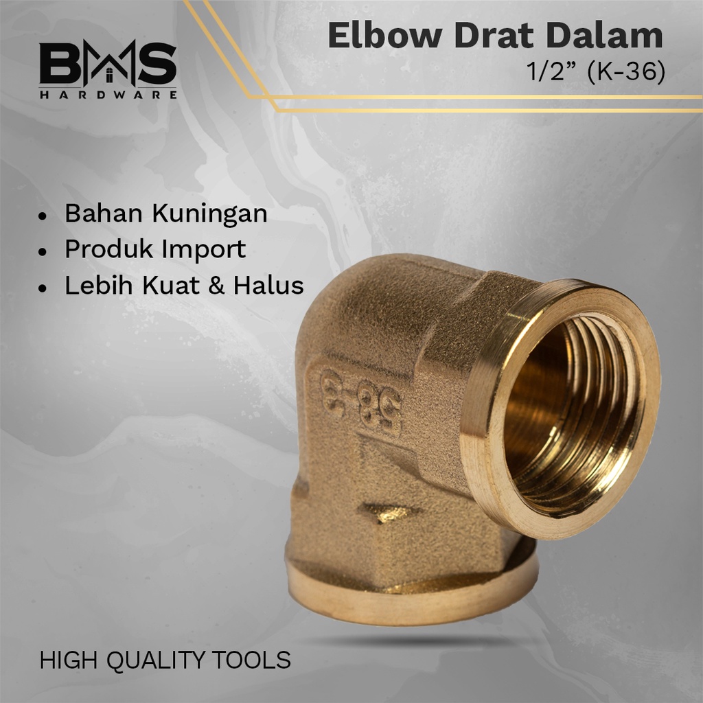 Jual ELBOW/KNEE Nepple Fitting Kuningan Drat Dalam 1/2" Nepel Drat Kuningan Brass K-36 | Shopee ...