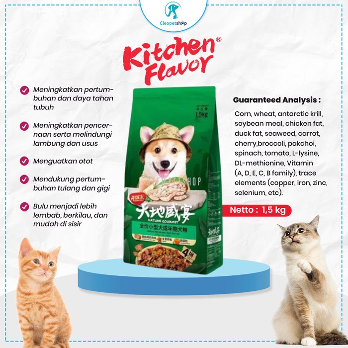 Jual Kitchen Flavor Dog Antartic Krill Adult 1,5 Kg Food Makanan Pakan ...