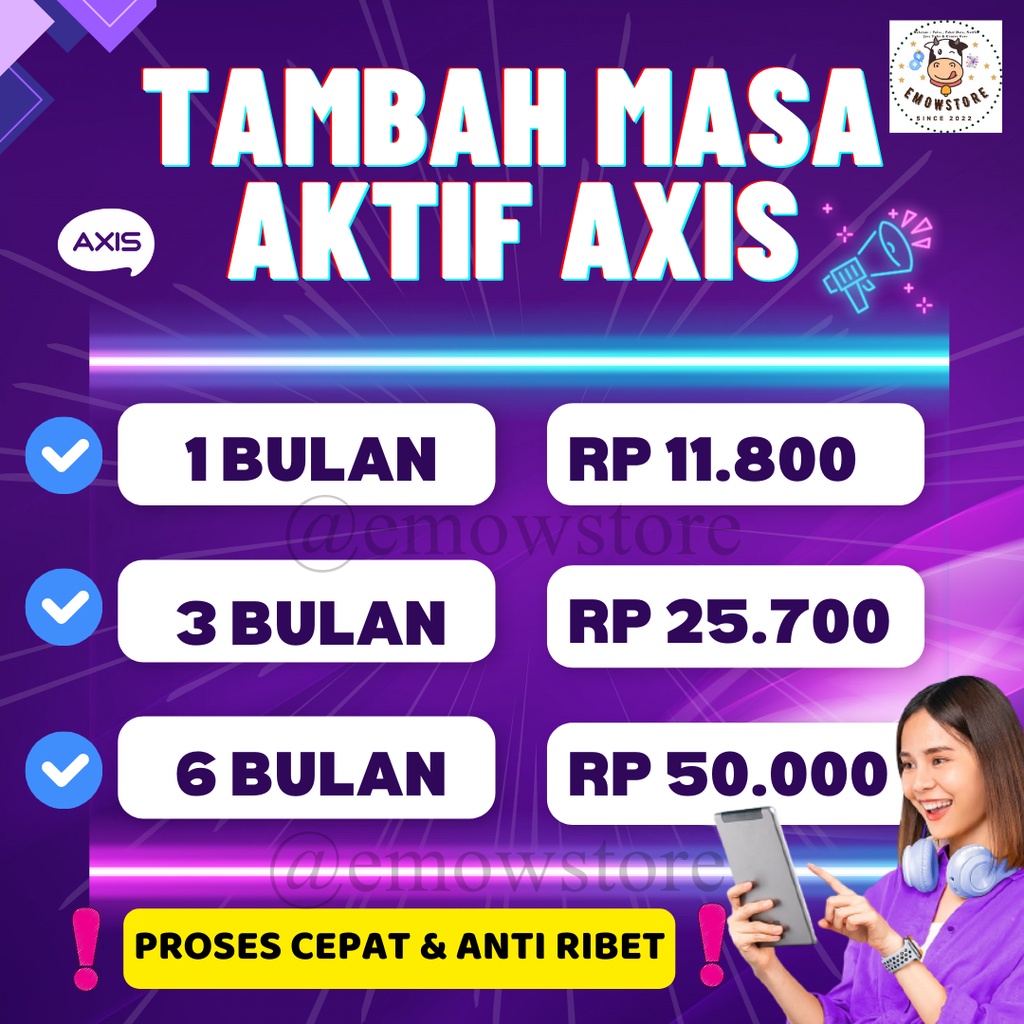 Jual [Baca Deskripsi] Promo Tambah Masa Aktif Axis XL 30 Hari 1 Bulan ...