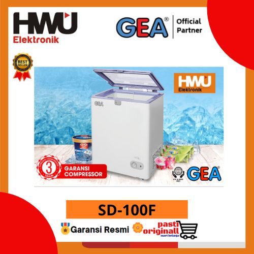 Jual GEA SD100F LEMARI PEMBEKU GESER 100 Liter / Sliding Flat Glass ...