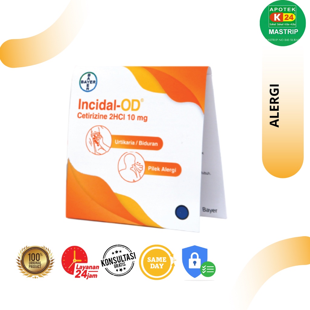 Jual Incidal Kapsul / Alergi Rhinitis Biduran / 12 Tahun-Dewasa ...