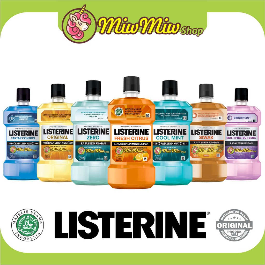Jual LISTERINE Antiseptic Mouthwash (Obat Kumur Antiseptik Listerin ...