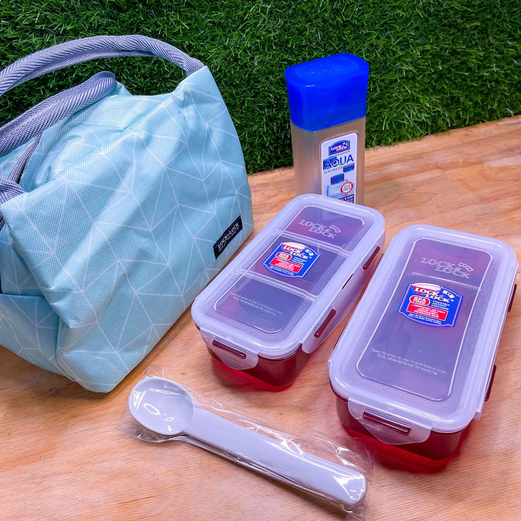 Jual Lock n Lock Lunch Box Set with Termal Bag Ice Blue | Shopee Indonesia