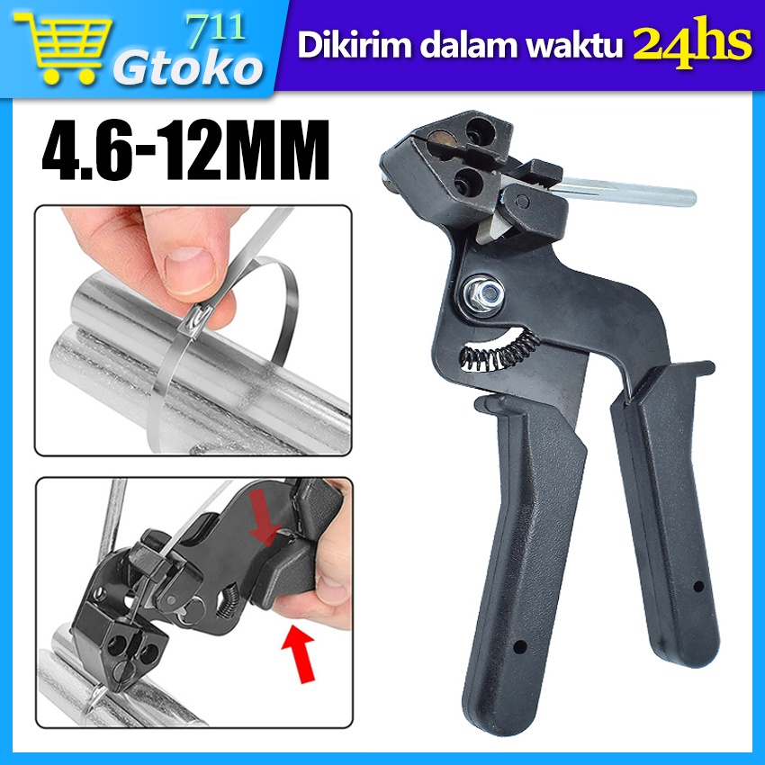 Jual Cable Tie Gun Stainless Steel Tang Pengikat Kabel Zip Ties Tension ...
