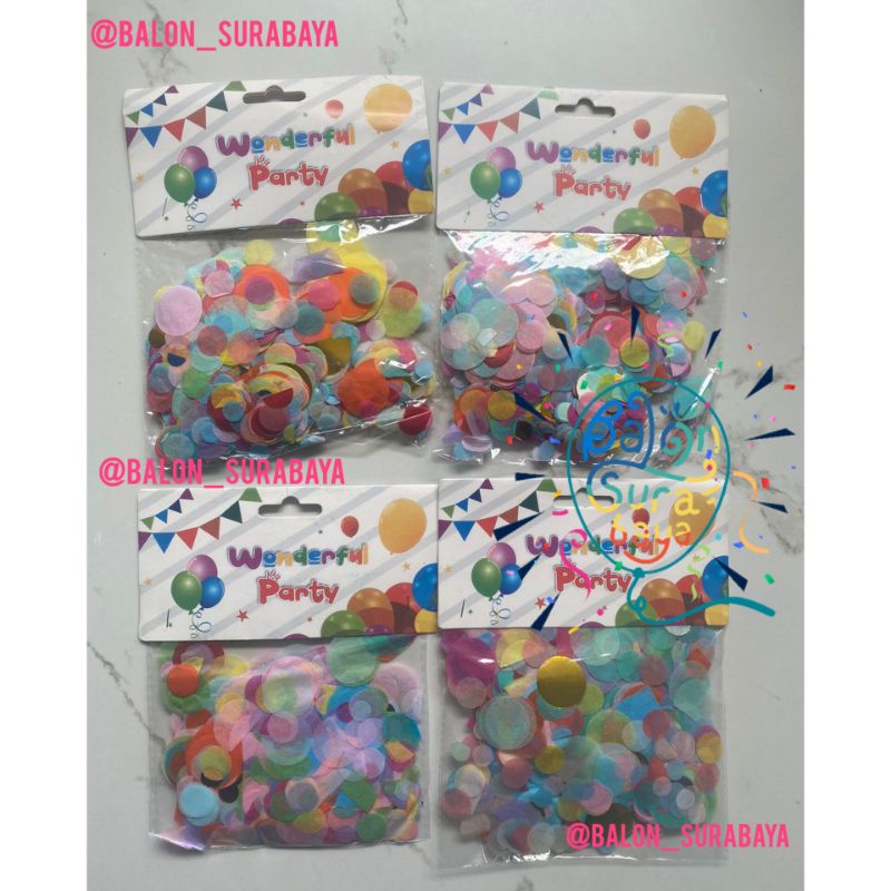 Jual Isi Conffeti balon PVC per bungkus (harga per 1 bungkus ...