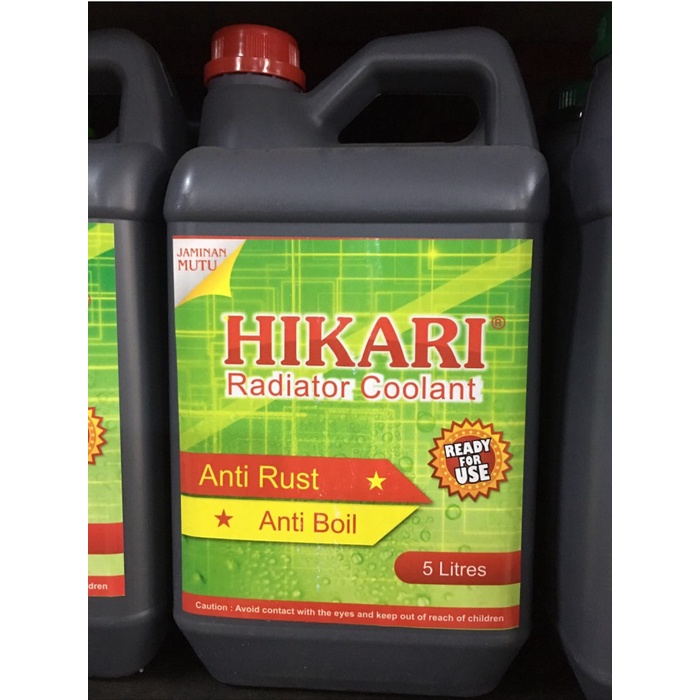 Jual AIR RADIATOR COOLANT HIKARI RED/ MERAH 5 LITER | Shopee Indonesia