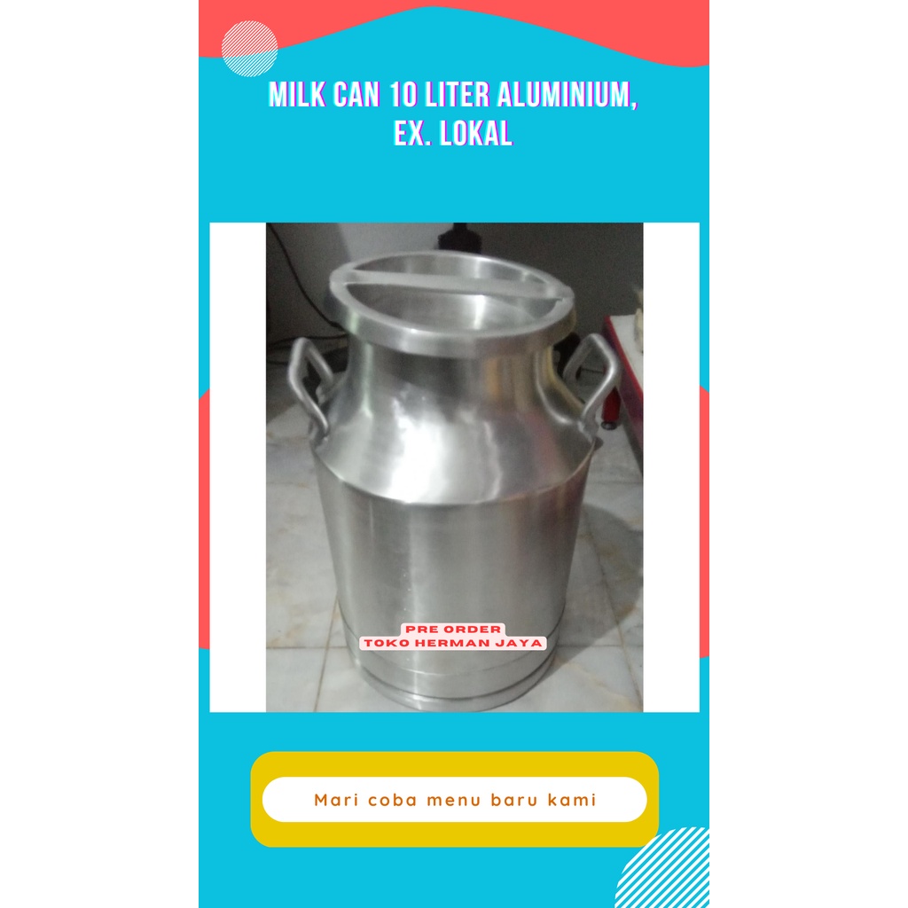Jual Milk Can 10 liter Aluminium, Ex. Lokal | Shopee Indonesia