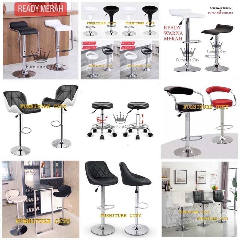 Jual kursi barstool hidrolik bulat kursi bar kursi cafe kursi ...