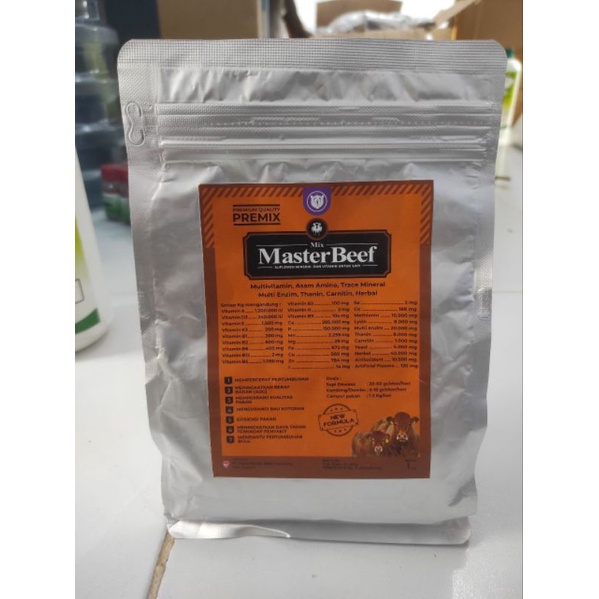 Jual Master beef 1kg premix penggemukan sapi kambing domba | Shopee ...