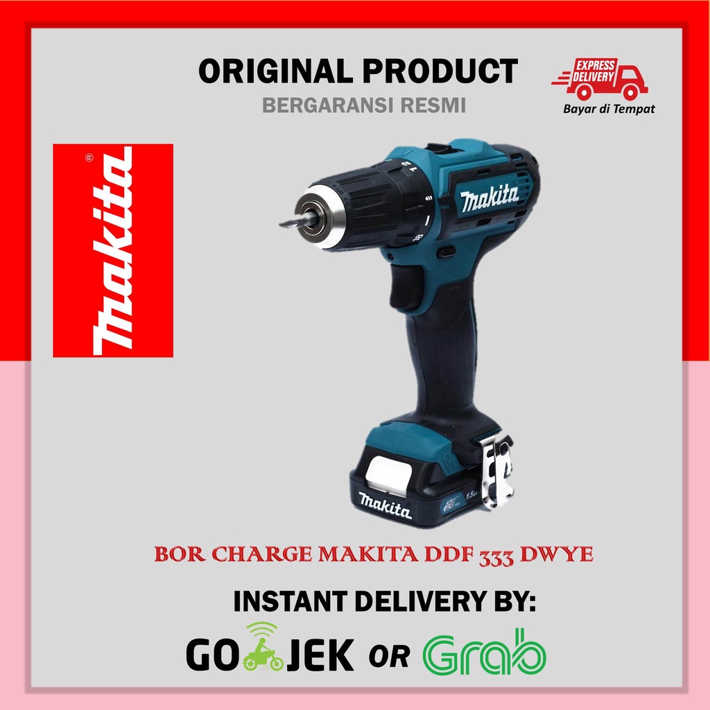 Jual MAKITA DF333DWYE Mesin Bor Baterai Cordless Drill 12V MAKITA DF333 ...