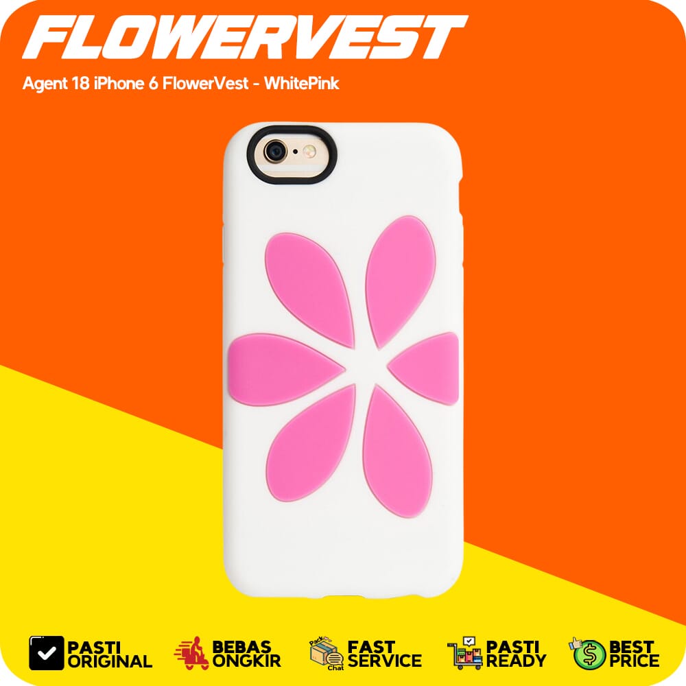 Jual Casing Softcase Agent 18 iPhone 6 FlowerVest White/Pink | Shopee ...
