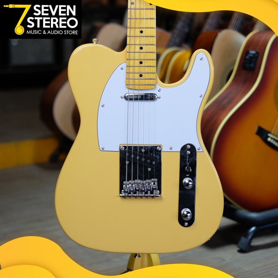 Jual Scorpion ST130 Telecaster Electric Guitar Yellow | Shopee Indonesia