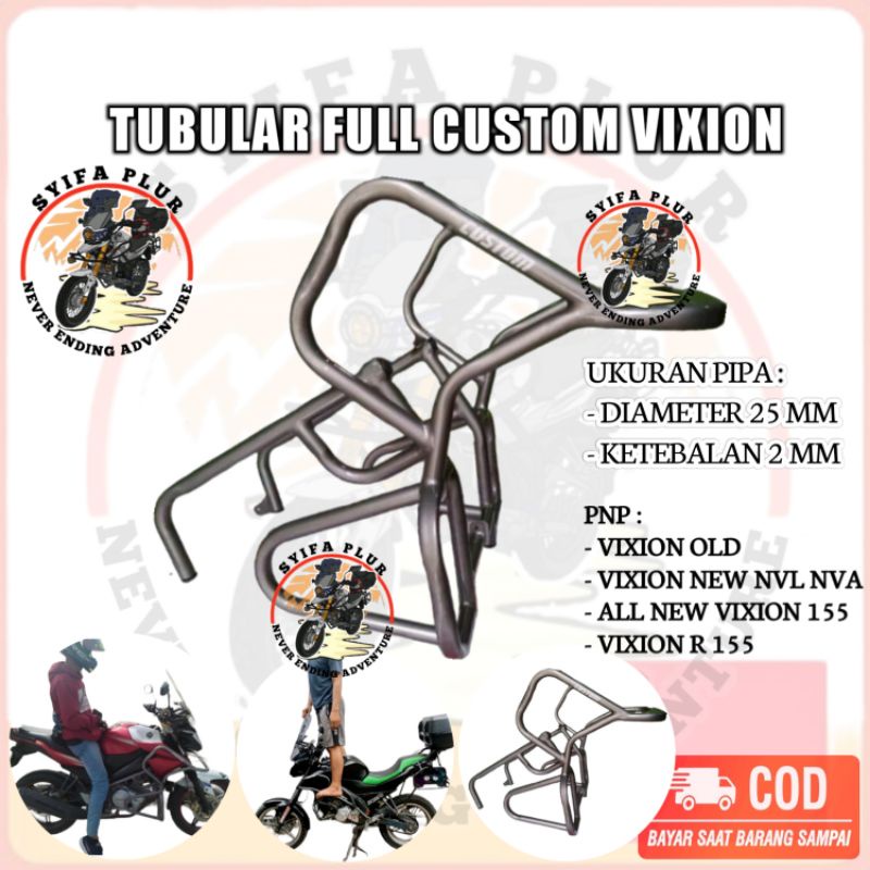Jual Tubular custom adventure vixion crashbar vixion | Shopee Indonesia