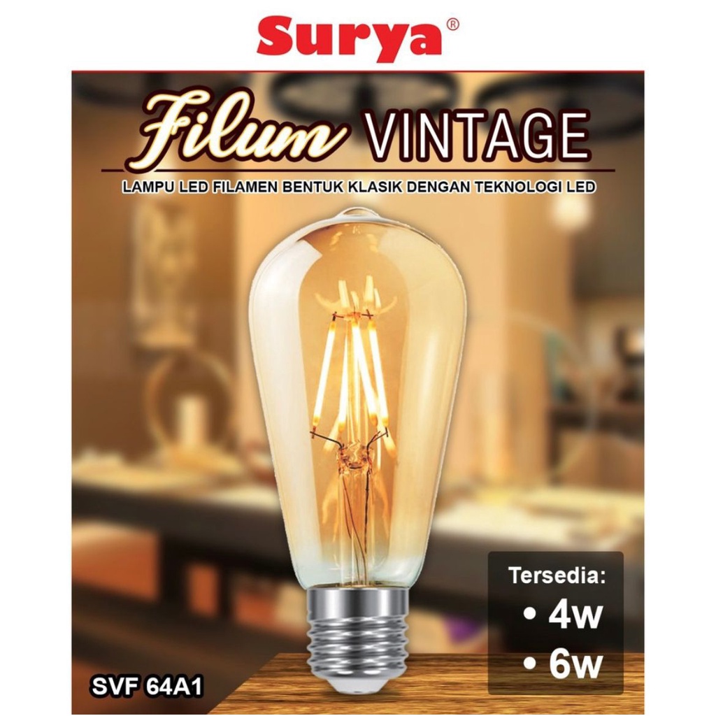 Jual Lampu Surya Filament Led Bulb Vintage SVF 6441 Cahaya Kuning ...