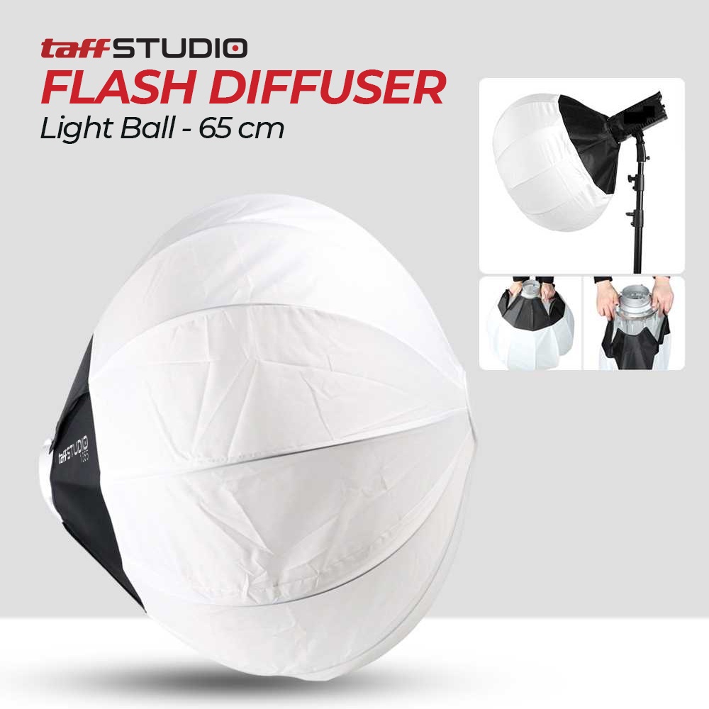 Jual Flash Diffuser Softbox Outside Studio Photography Light Ball 65 CM ...