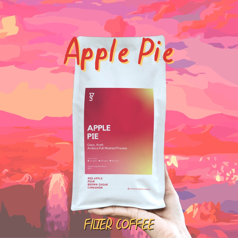 Jual Apple Pie Gayo Arabica Full Washed Process 500gr - Roasted Beans ...