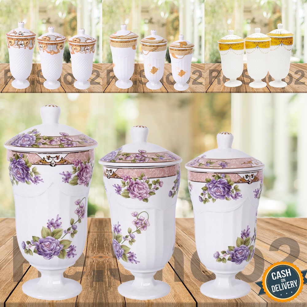 Jual Toples Permen Kue kering Lebaran Keramik Mewah Set Estetik ...