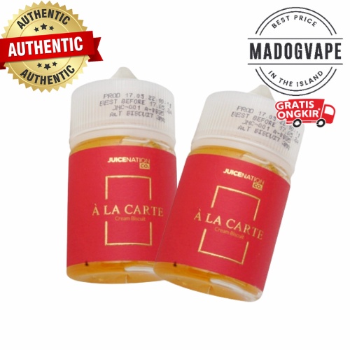 Jual Liquid A La Carte Cream Biscuits 60ml | Ala Carte Merah 60ml | Ala ...