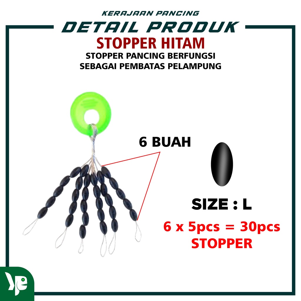 Jual KERAJAAN PANCING - Stopper Batang Float Orca Pancing 1Pcs 30 Butir ...