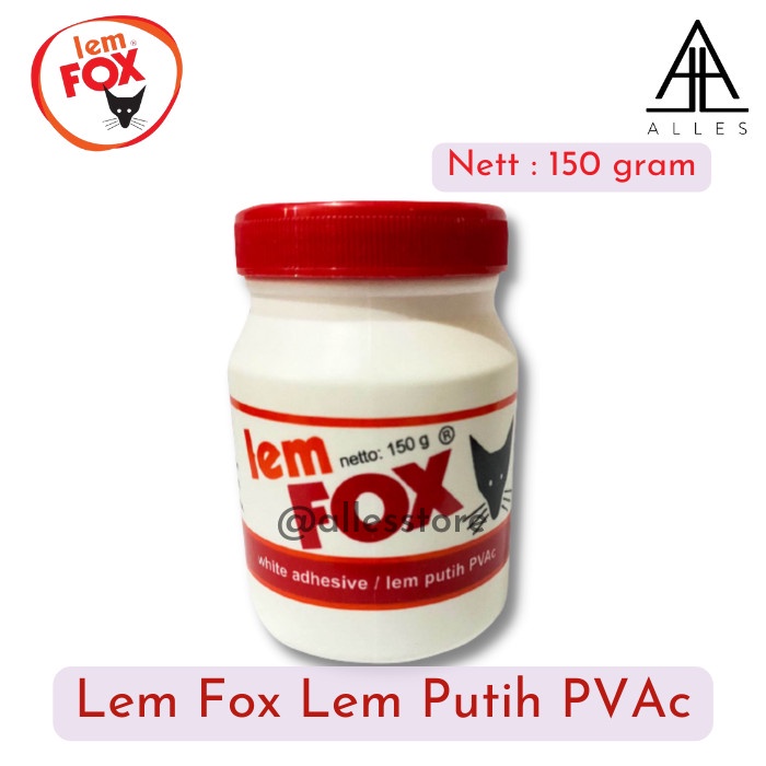 Jual Lem Fox Putih PVAc Lem Kertas Serbaguna Lem Kayu 150 gr | Shopee Indonesia