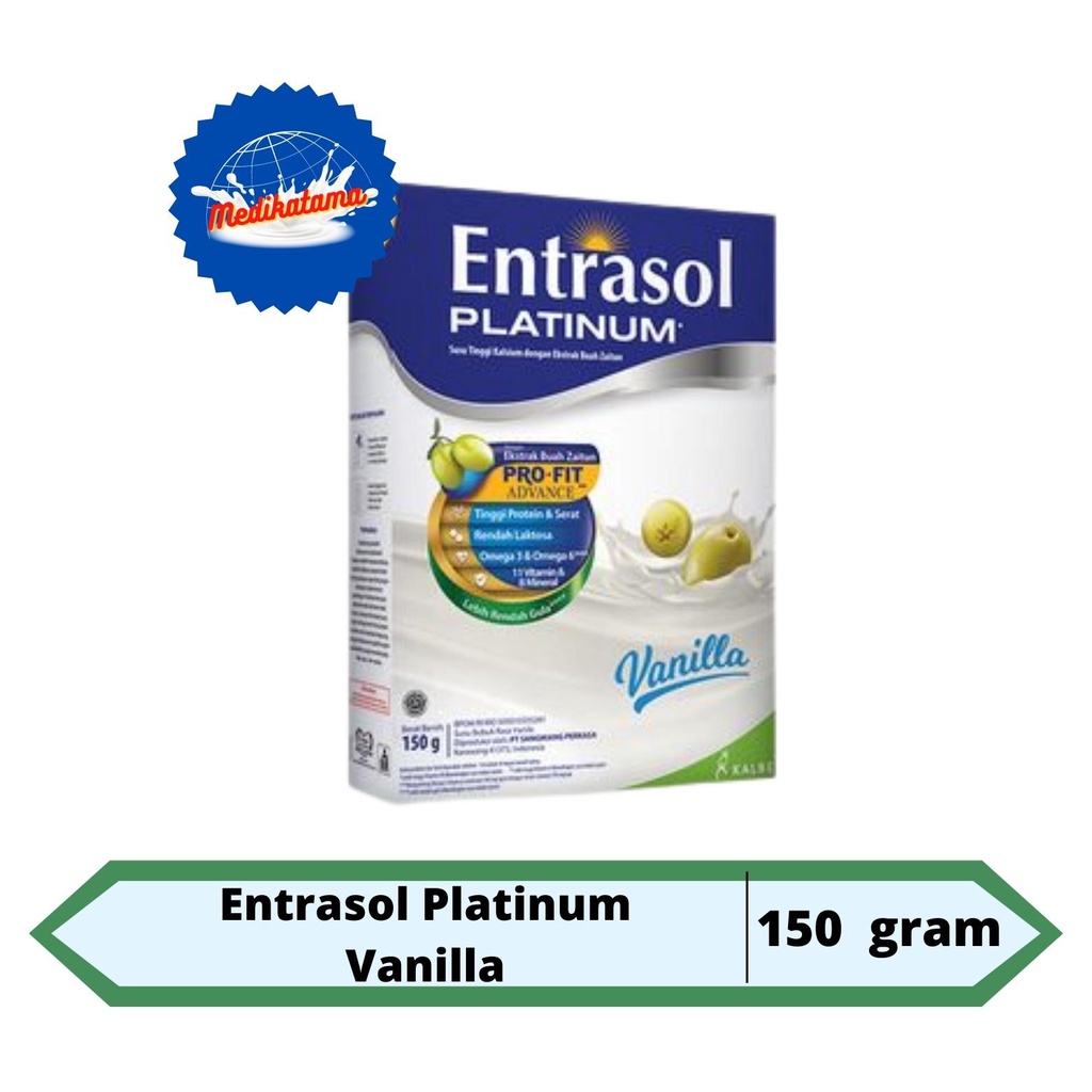 Jual Entrasol Vanila Platinum 150 gram | Shopee Indonesia