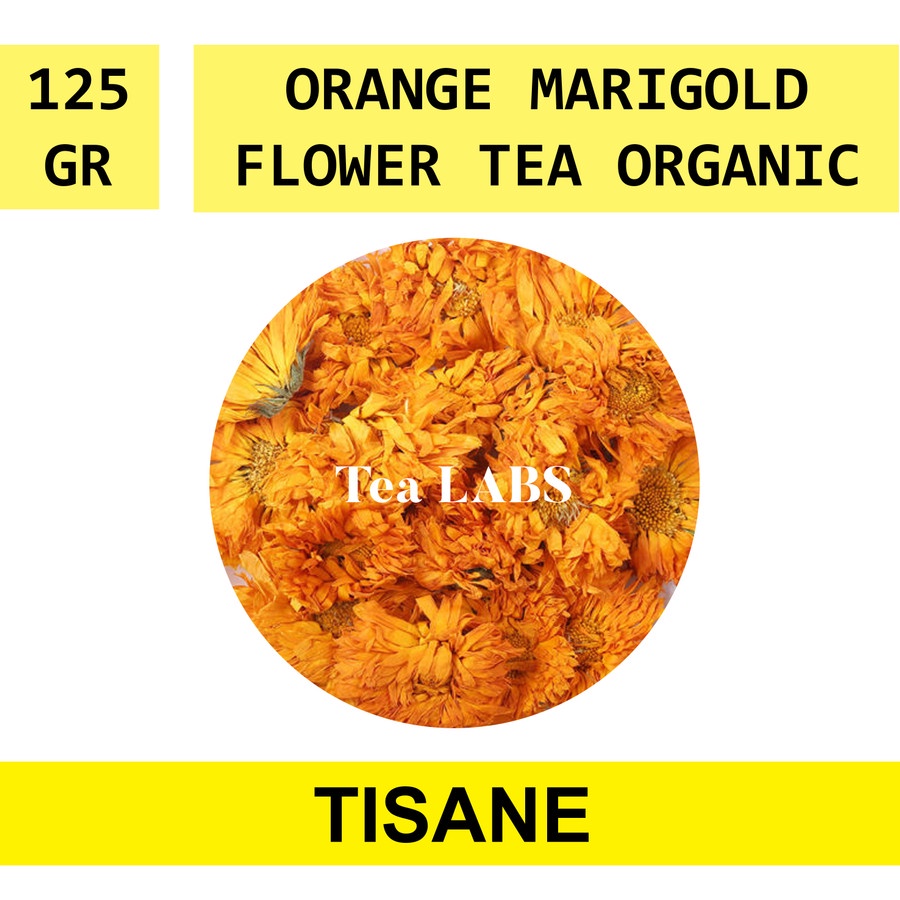 Jual Teh Bunga Orange Marigold / Calendula Flower Tea 125 GRAM | Shopee ...