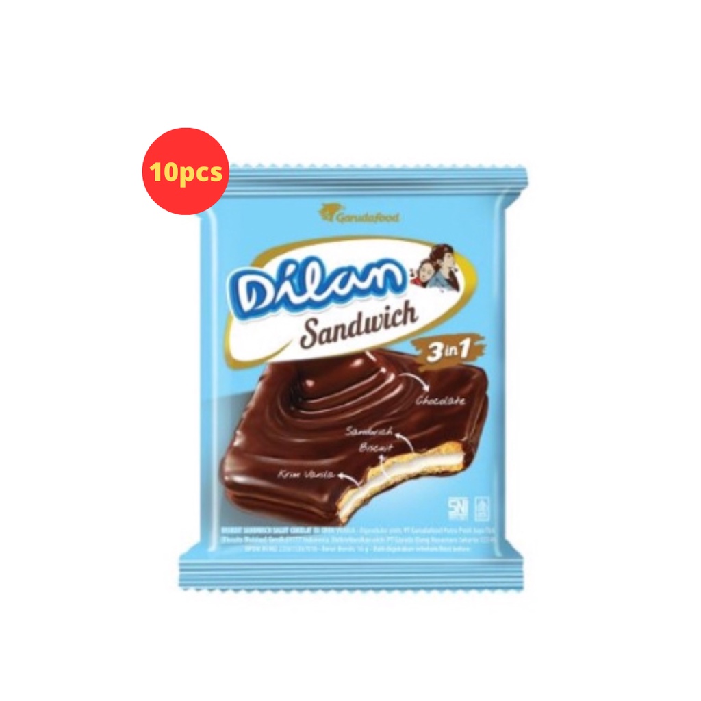 Jual GARUDA FOOD DILAN Chocolate Crunchy Caramel/Bar/Sandwich | Shopee ...