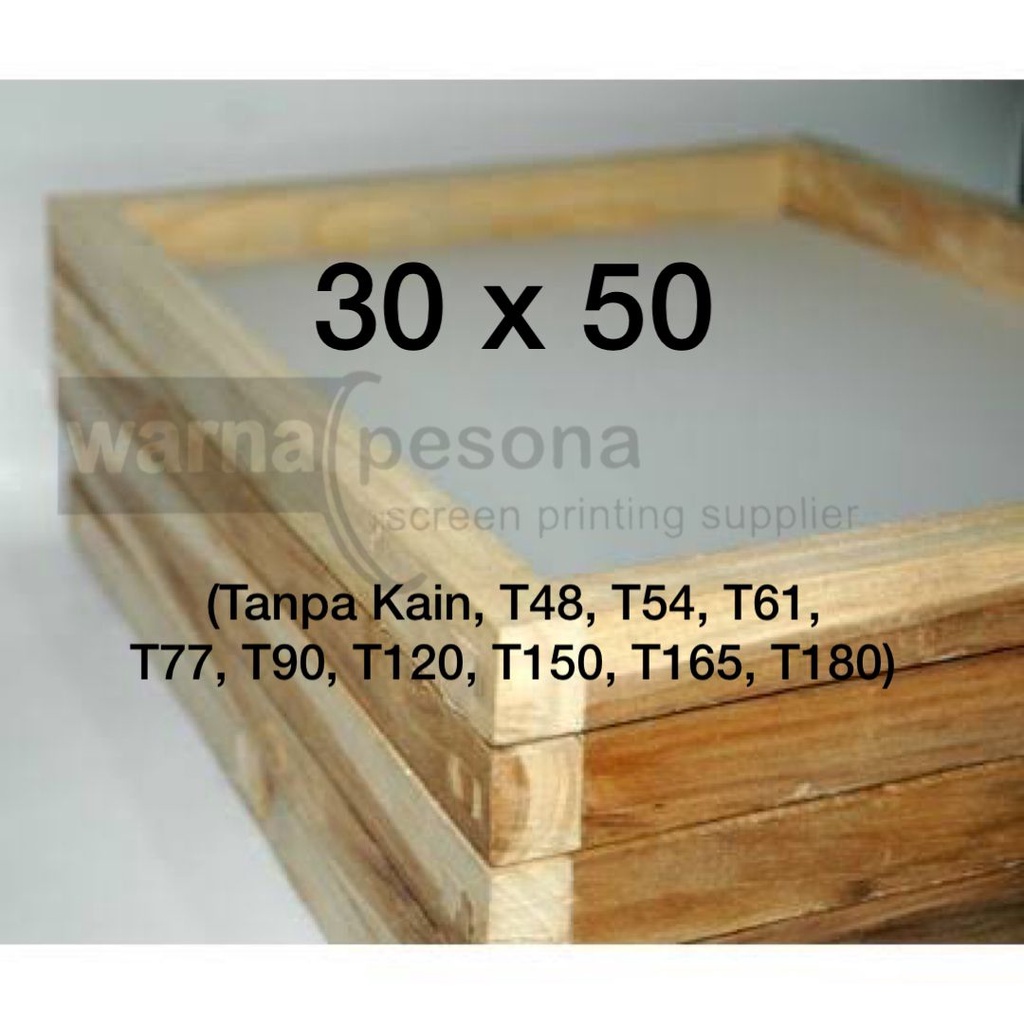 Jual Bingkai Frame Sablon Ukuran Kayu 30x50 cm (Tanpa Kain, Kain T 48 ...